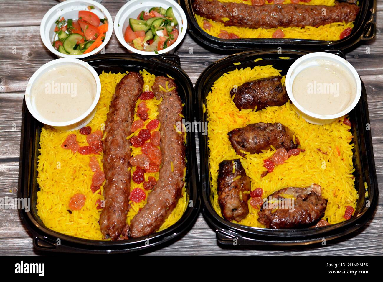 Arabic cuisine traditional food beef Kofta, kebab and tarb kofta shish ...