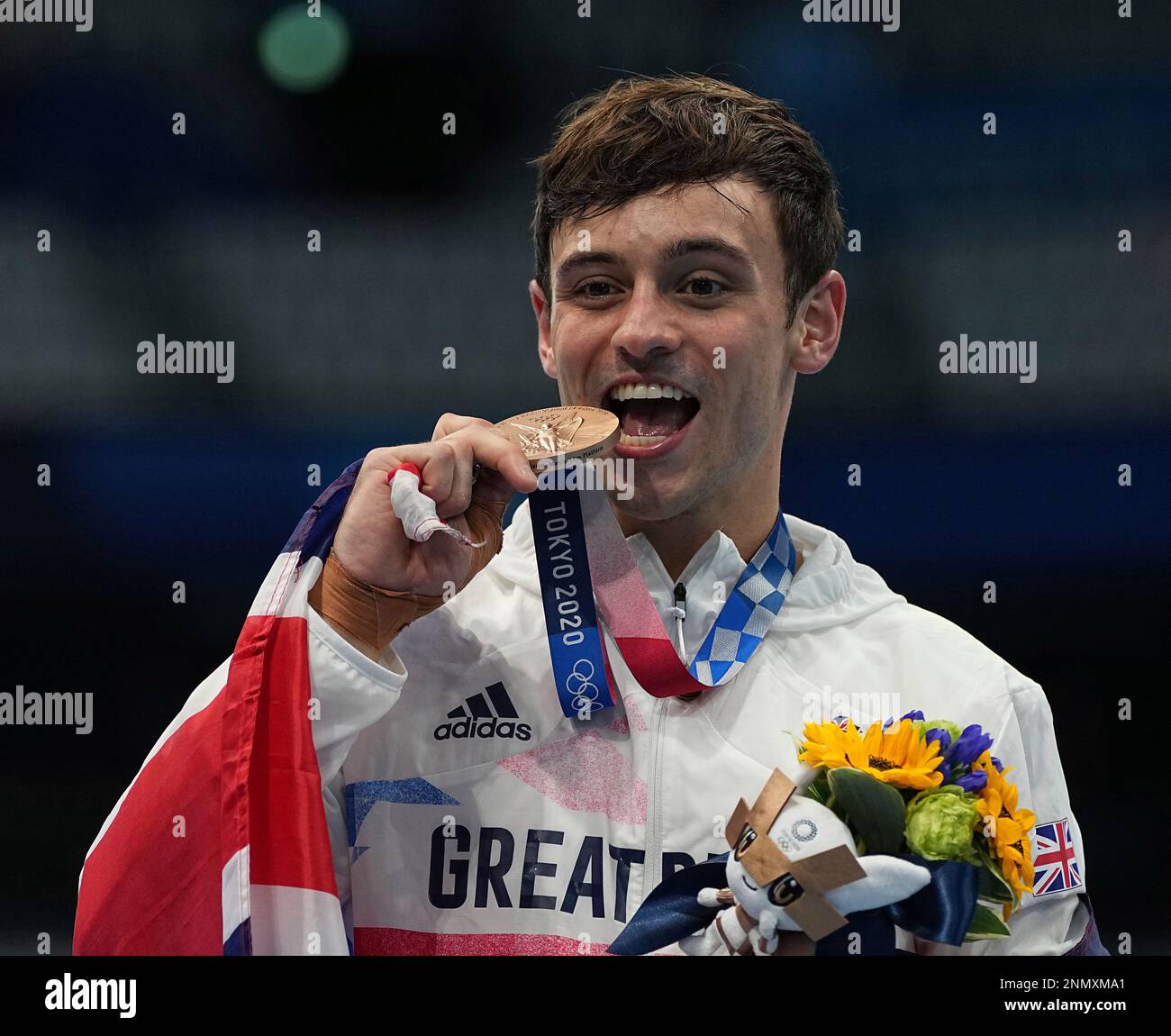 DALEY Thomas of Great Britain celebrates during the men's 10m platform ...