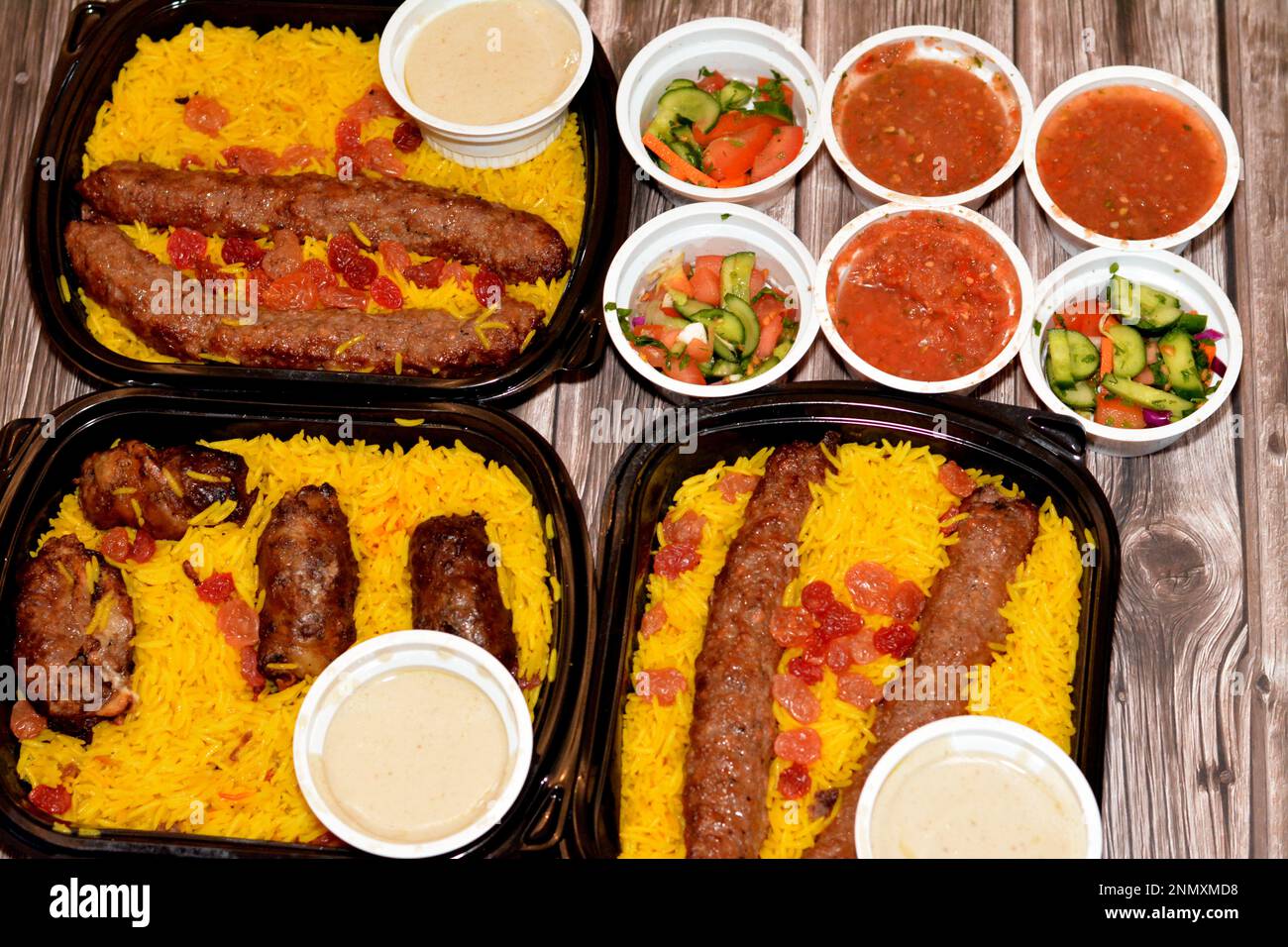 Arabic cuisine traditional food beef Kofta, kebab and tarb kofta shish ...