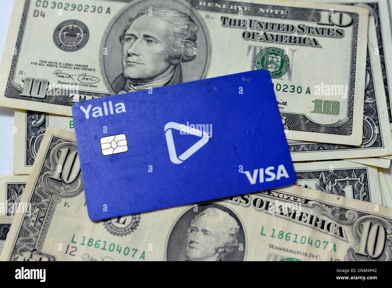 Cairo, Egypt, February 11 2023: Yalla electronic payment wireless and ...