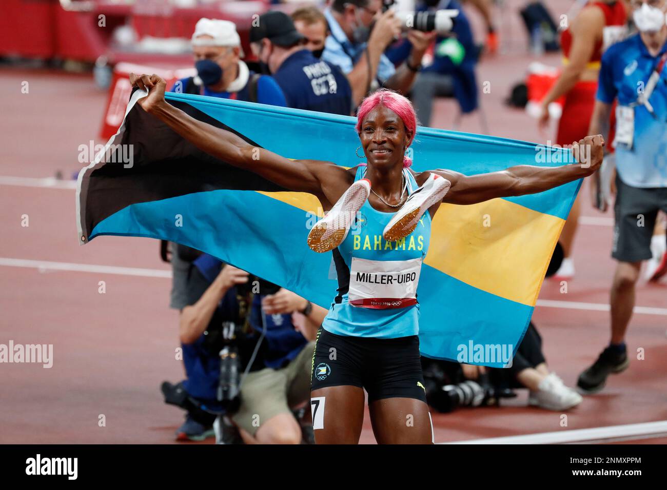 August 6, 2021, Tokyo, Kanto, Japan: Shaunae Miller-Uibo (BAH ...