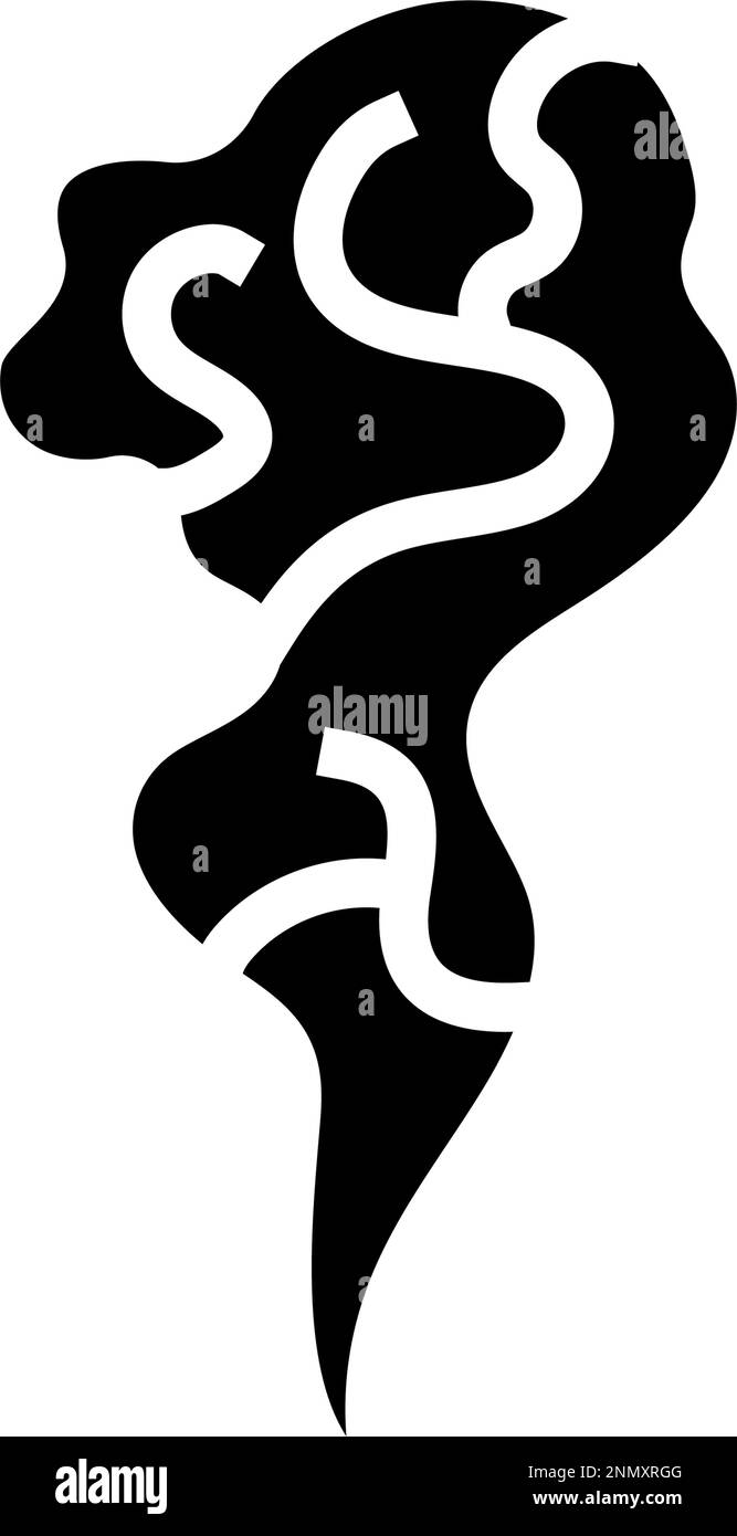 steam smell glyph icon vector illustration Stock Vector Image & Art - Alamy