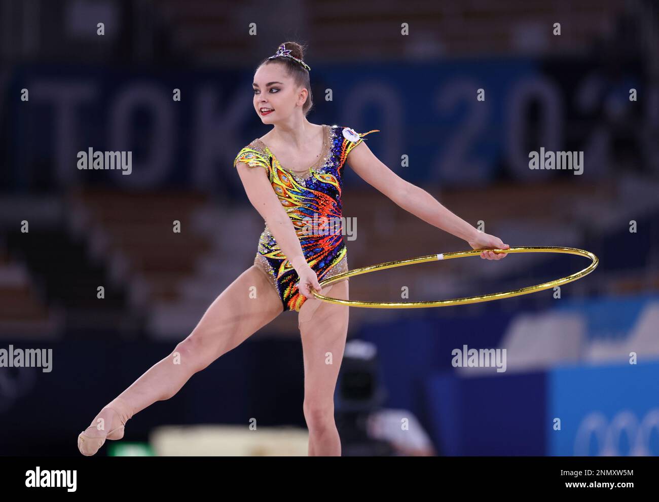 AVERINA Arina of ROC (Russian Olympic Committee) performs during Rhythmic Gymnastics individual ...