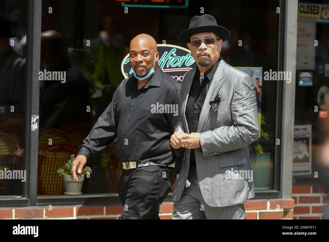Photo by: NDZ/STAR MAX/IPx 2021 8/2/21 Ice-T at the funeral for Marcel ...