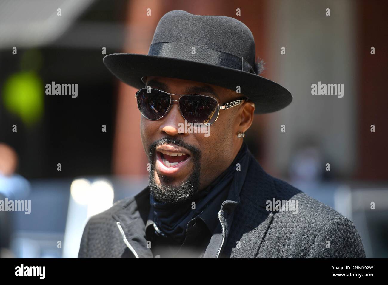 Photo by: NDZ/STAR MAX/IPx 2021 8/2/21 Montell Jordan at the funeral ...