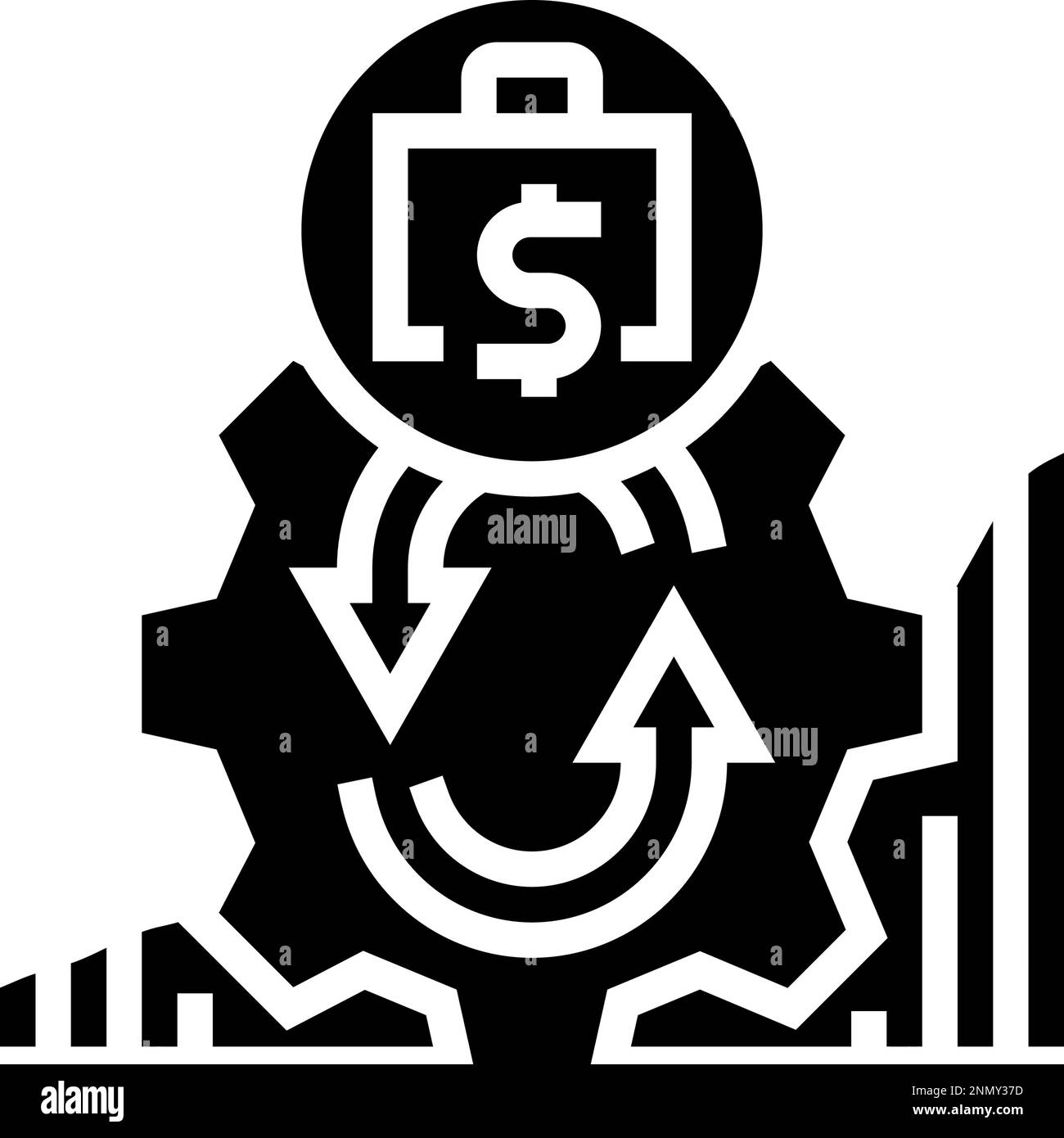 changing business model glyph icon vector illustration Stock Vector ...