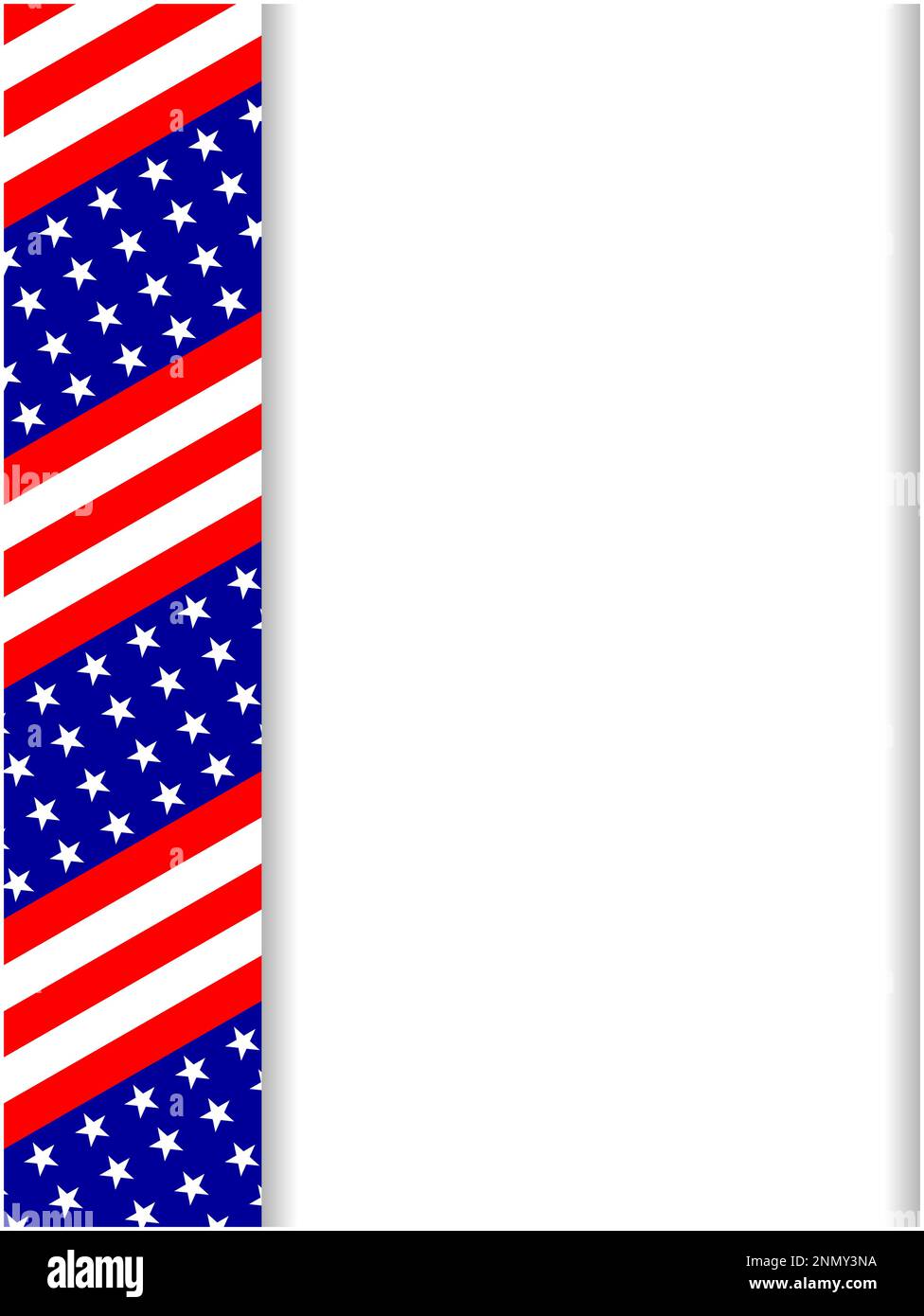United States abstract flag symbolic patriotic frame border with stars ...