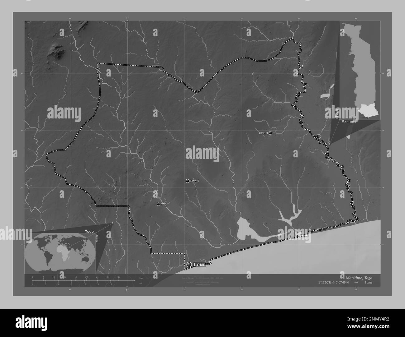 Togo Elevation Map