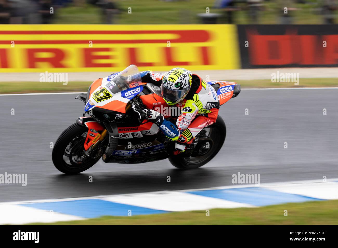 Phillip Island, Australia, 25 February, 2023. Axel Bassani of ITA on ...