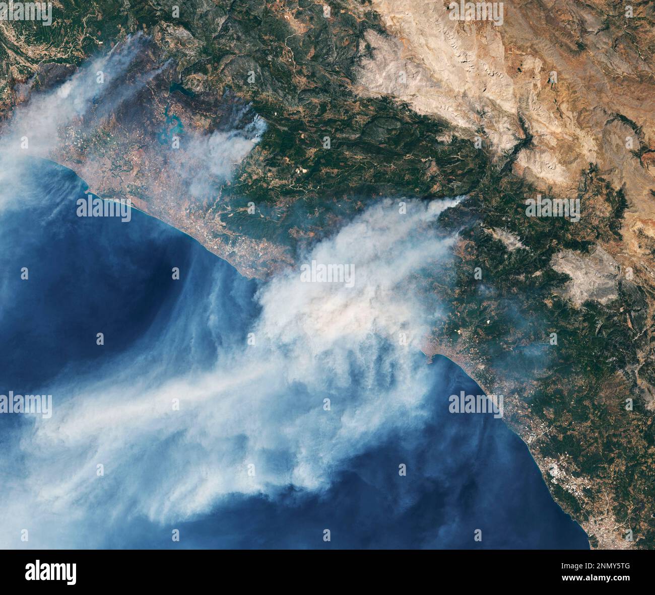 In this Saturday, July 31, 2021, Landsat 8 satellite Operational Land ...
