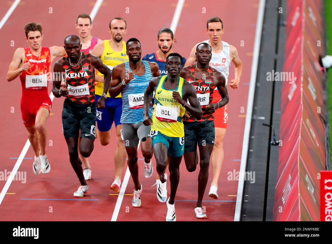 TOKYO, JAPAN - AUGUST 04: Peter Bol of Team Australia leads during the ...