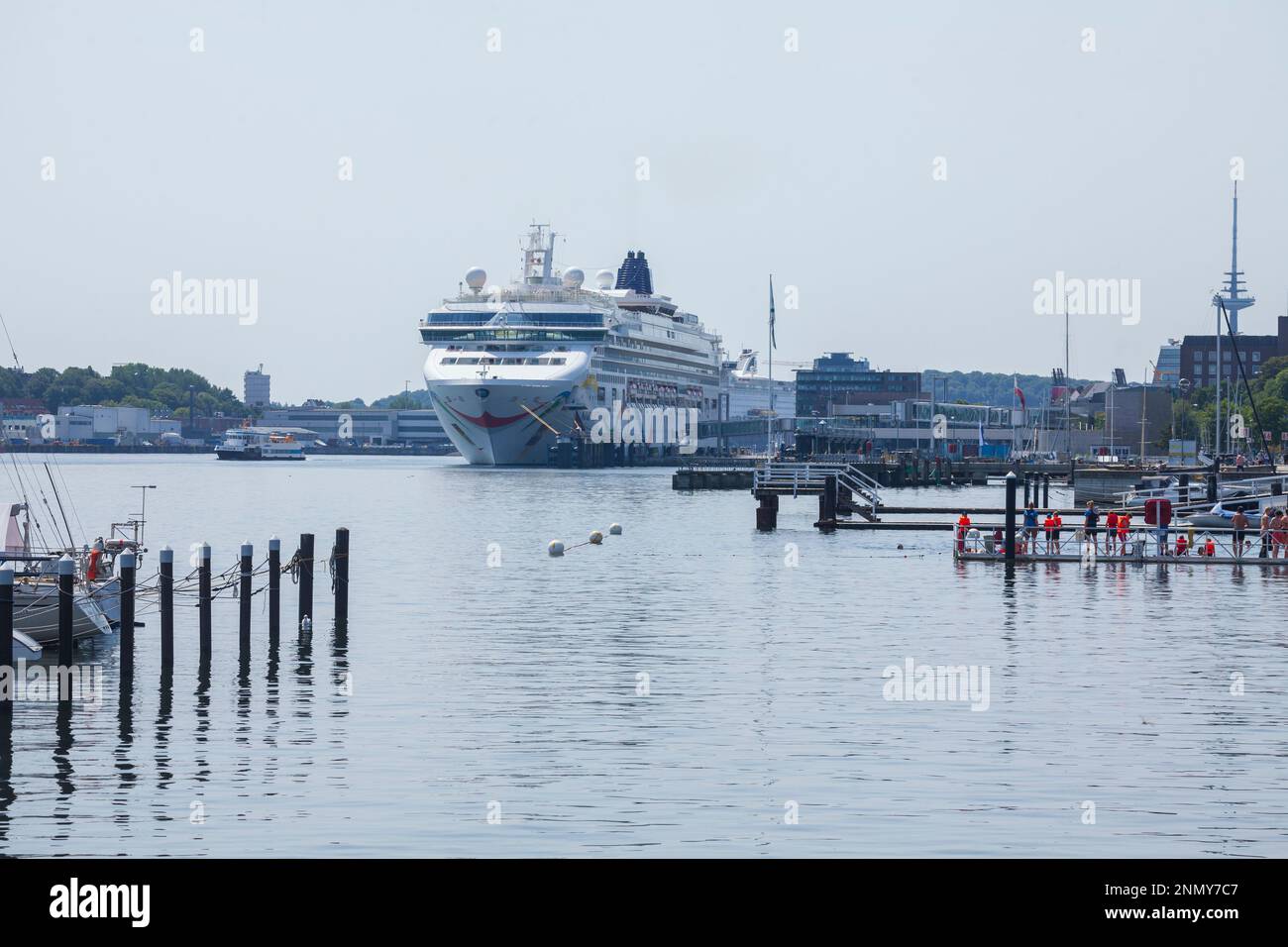 Cruise Terminal Ostseekai Kiel, ferry, Kiel Fjord, Kiel, Schleswig ...