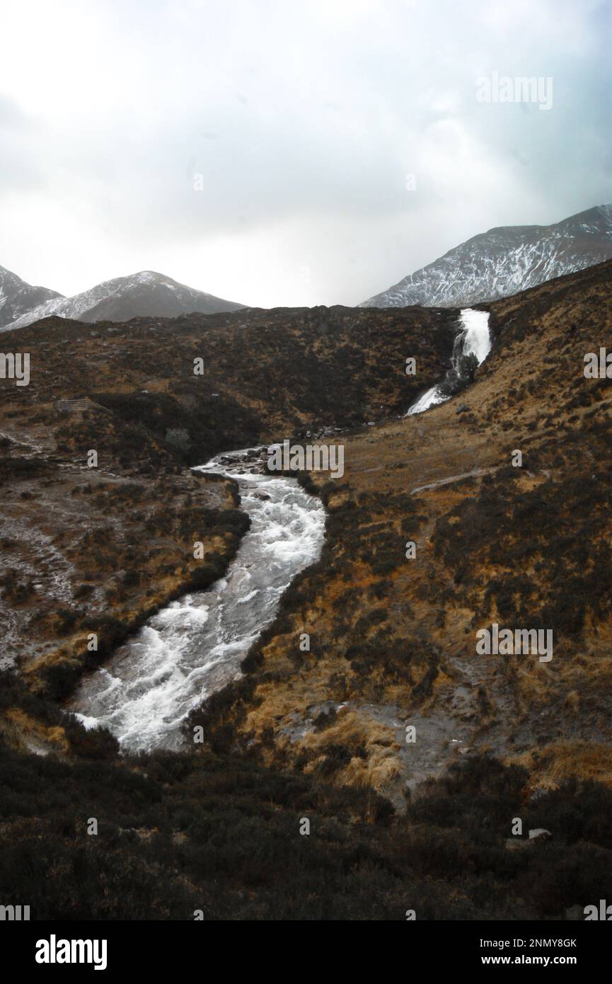 Scottish Highlands Waterfall Stock Photo - Alamy