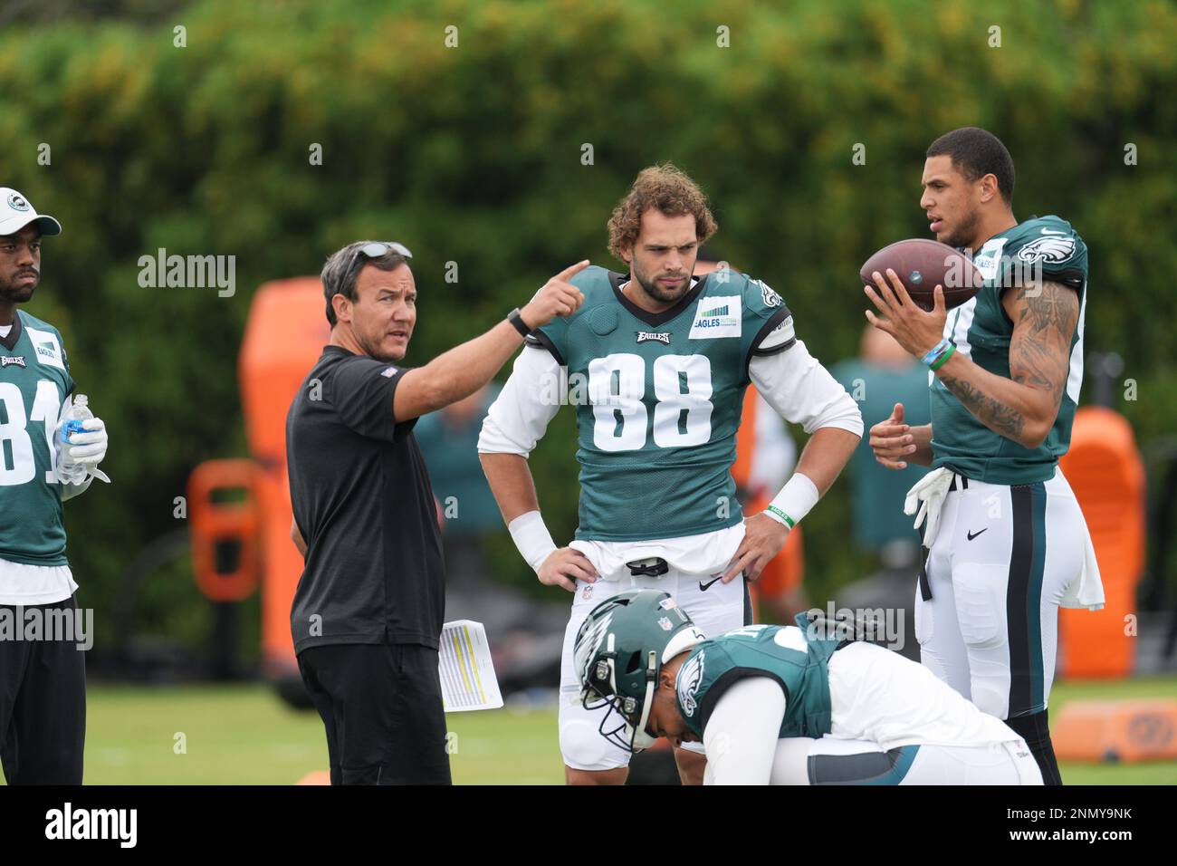 PHILADELPHIA, PA - AUGUST 03: Philadelphia Eagles tight ends coach ...