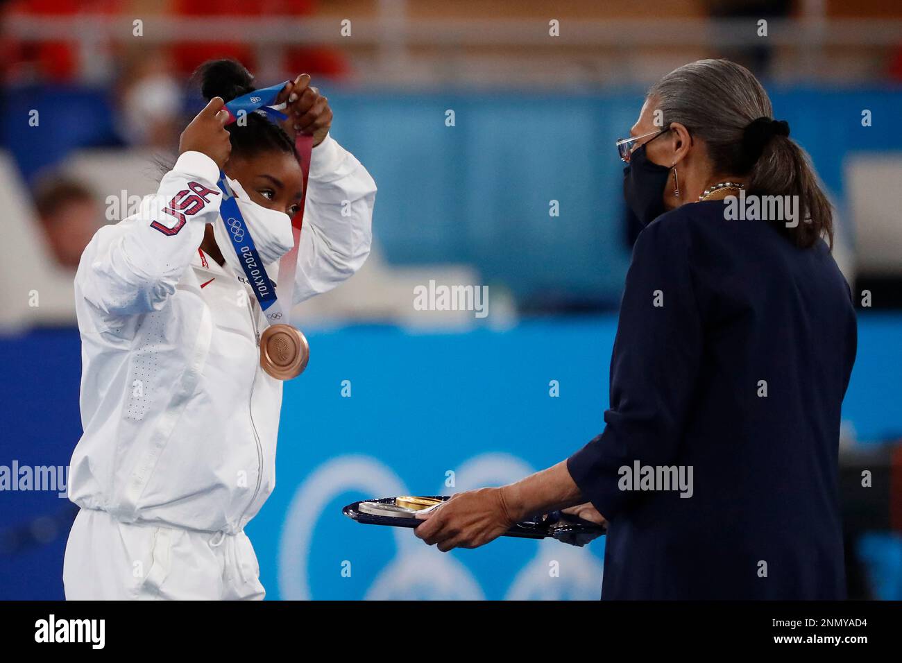 August 3, 2021, Tokyo, Kanto, Japan: Women's balance beam bronze ...