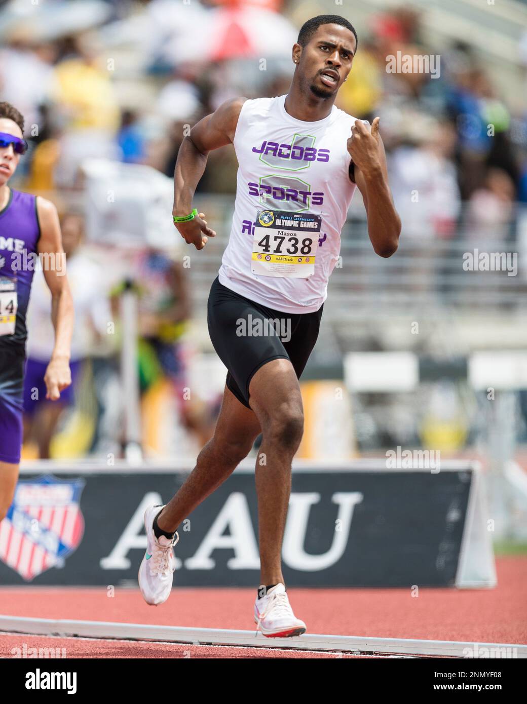 August 2, 2021: Adam Mason competes in the 17-18 Men's 800 Meter ...