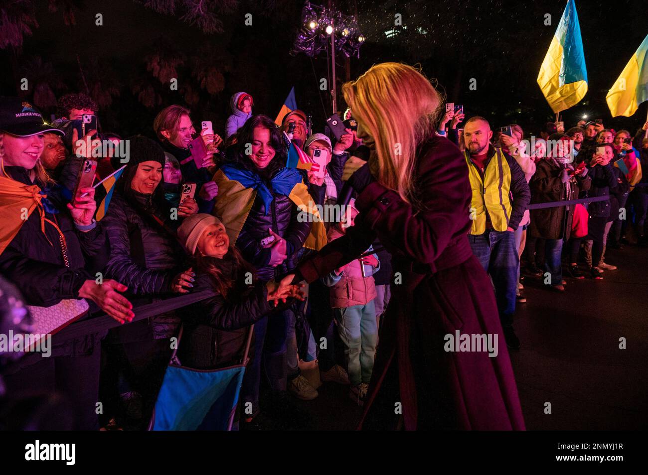 Sacramento, Calif, USA. 24th Feb, 2023. Famous Ukrainian singer Tina ...
