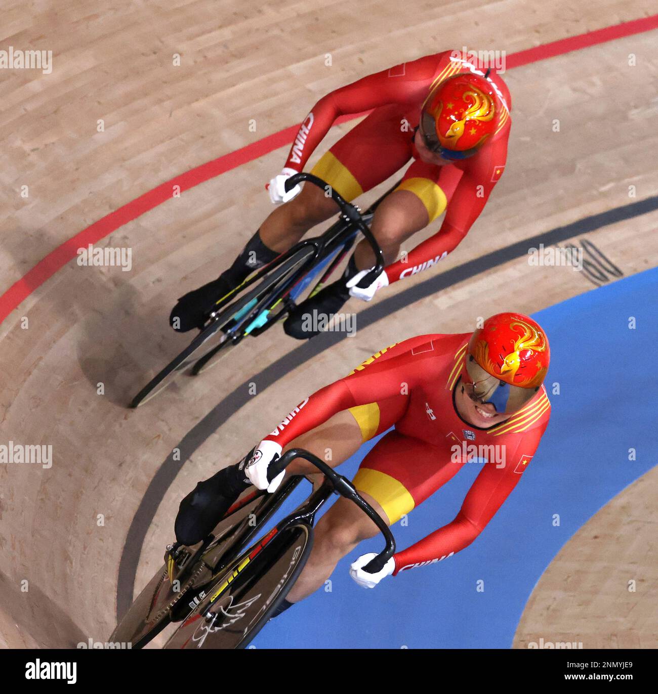 China's BAO Shanju and ZHONG Tianshi compete in Women's Team Sprint ...