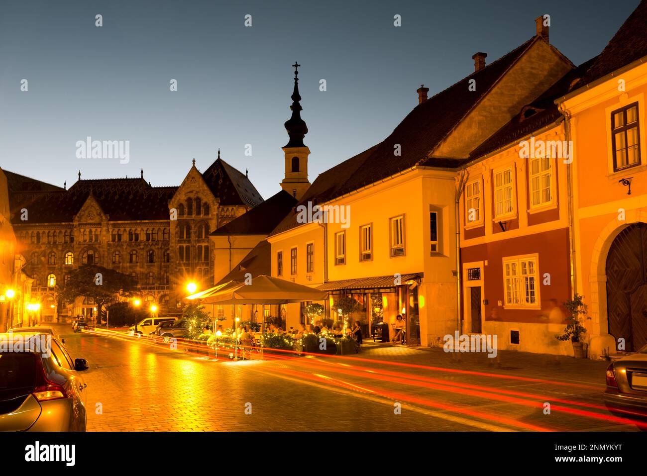 Fortuna street in old Budapest Stock Photo - Alamy