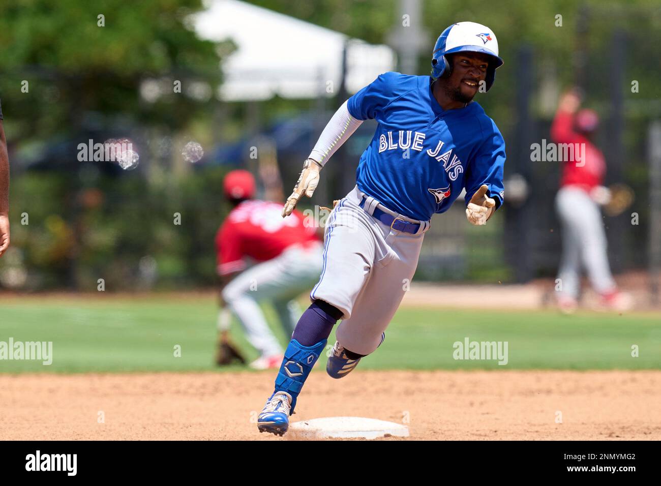 Toronto Blue Jays Justin Ammons (29) running the bases during an ...