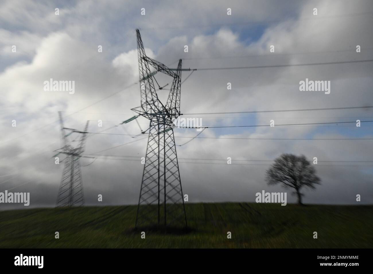 Nyborg/countryside/Denmark/24 February 2023/Danish weather rain fall ...