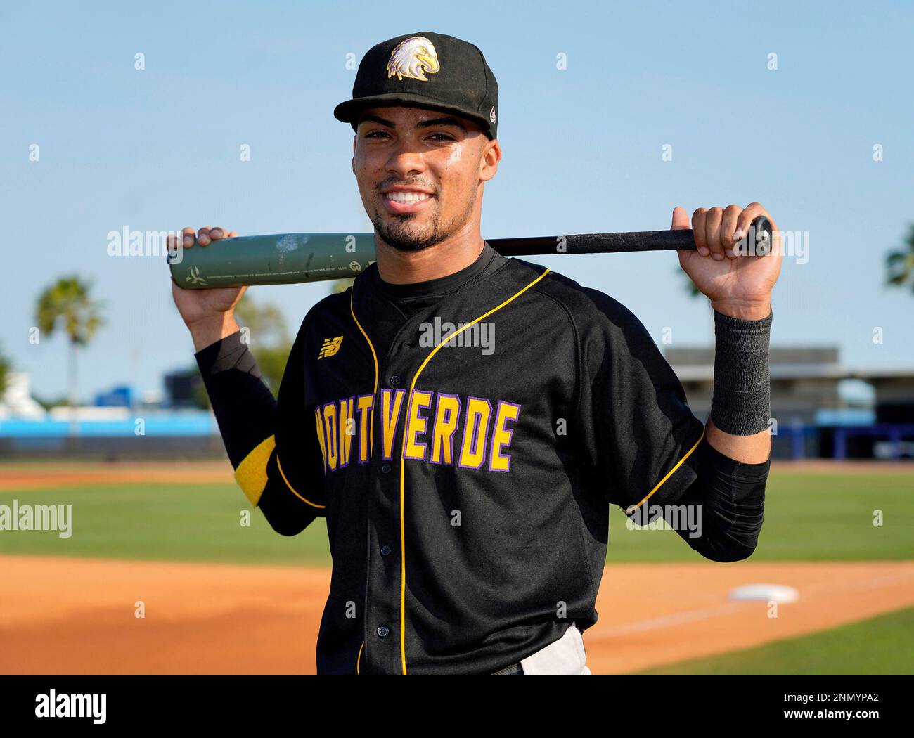 Montverde Academy Eagles Justin Colon (3) poses for a photo before a ...