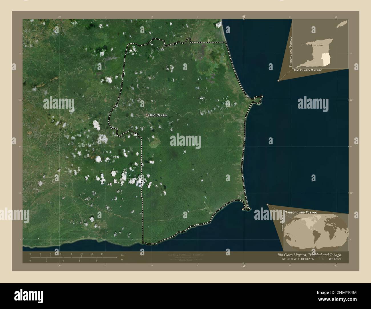 Rio Claro Mayaro, region of Trinidad and Tobago. High resolution ...