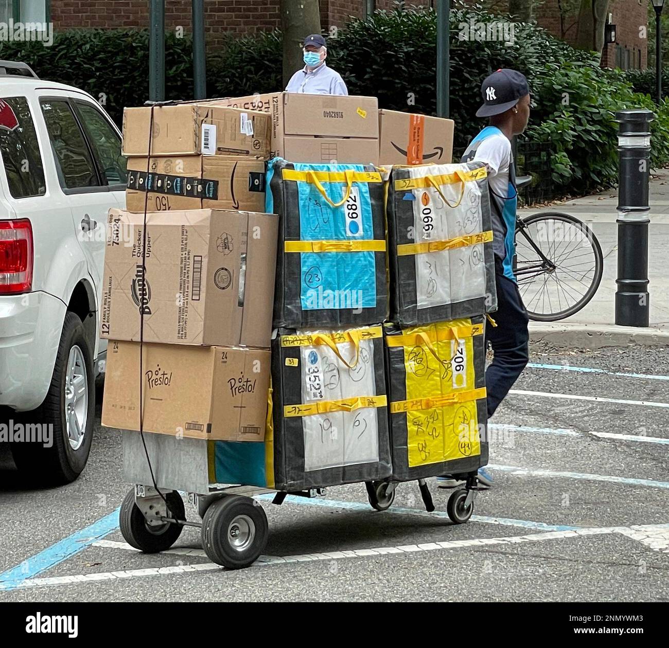 Photo by: STRF/STAR MAX/IPx 2021 8/1/21 Amazon delivery service is seen ...