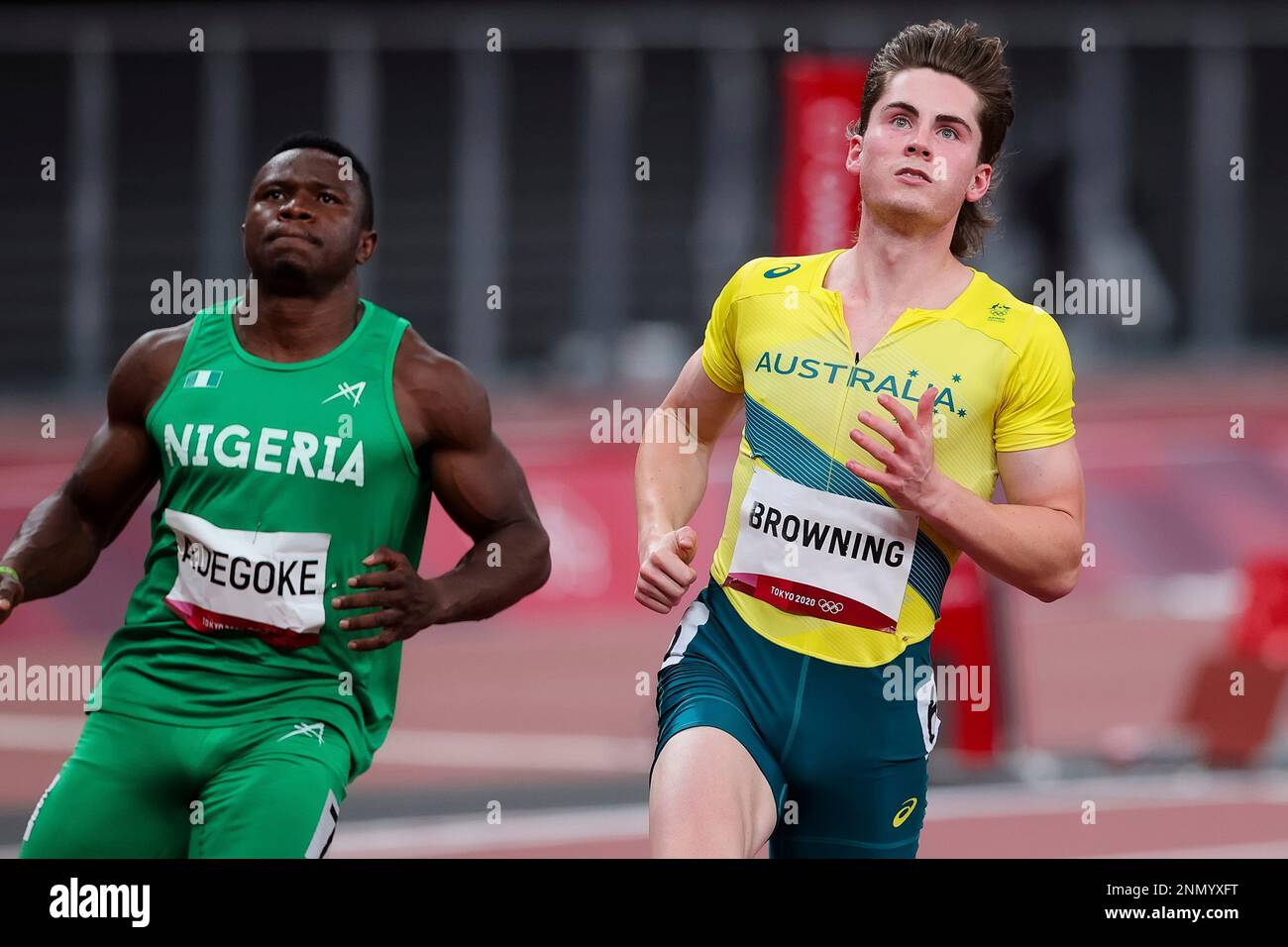 TOKYO, JAPAN - AUGUST 01: Rohan Browning of Team Australia in action ...