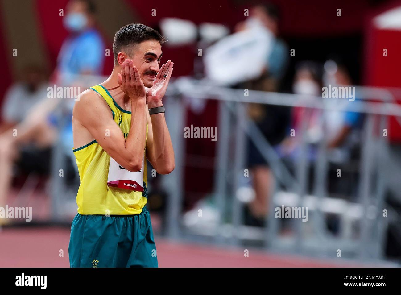 TOKYO, JAPAN - AUGUST 01: Brandon Starc of Team Australia celebrates ...