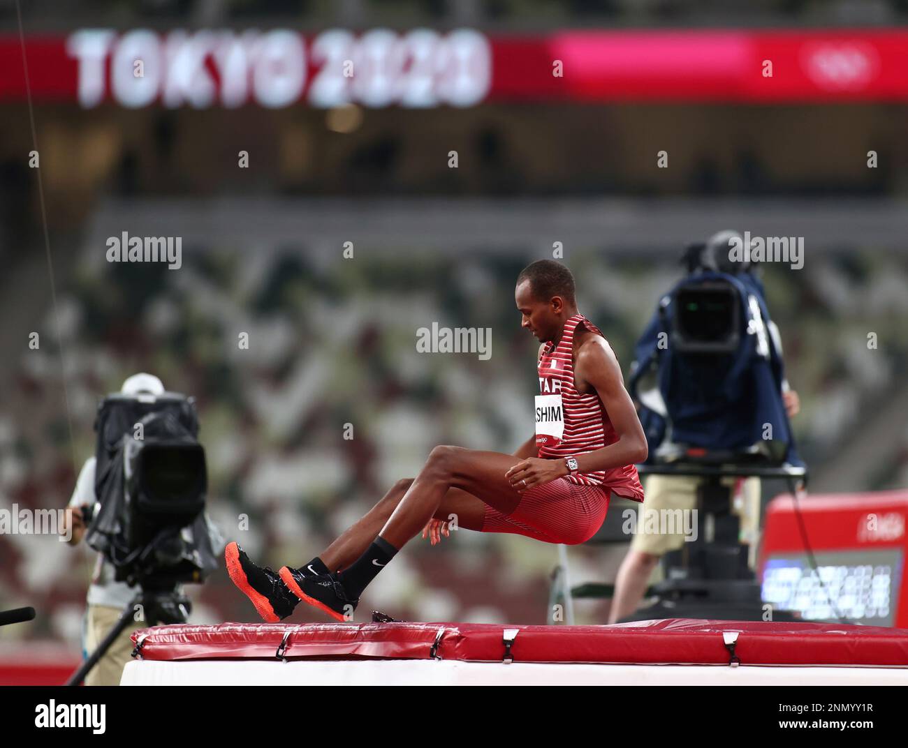 Qatar's BARSHIM Mutaz Essa is pictured during the Men's High Jump Final ...