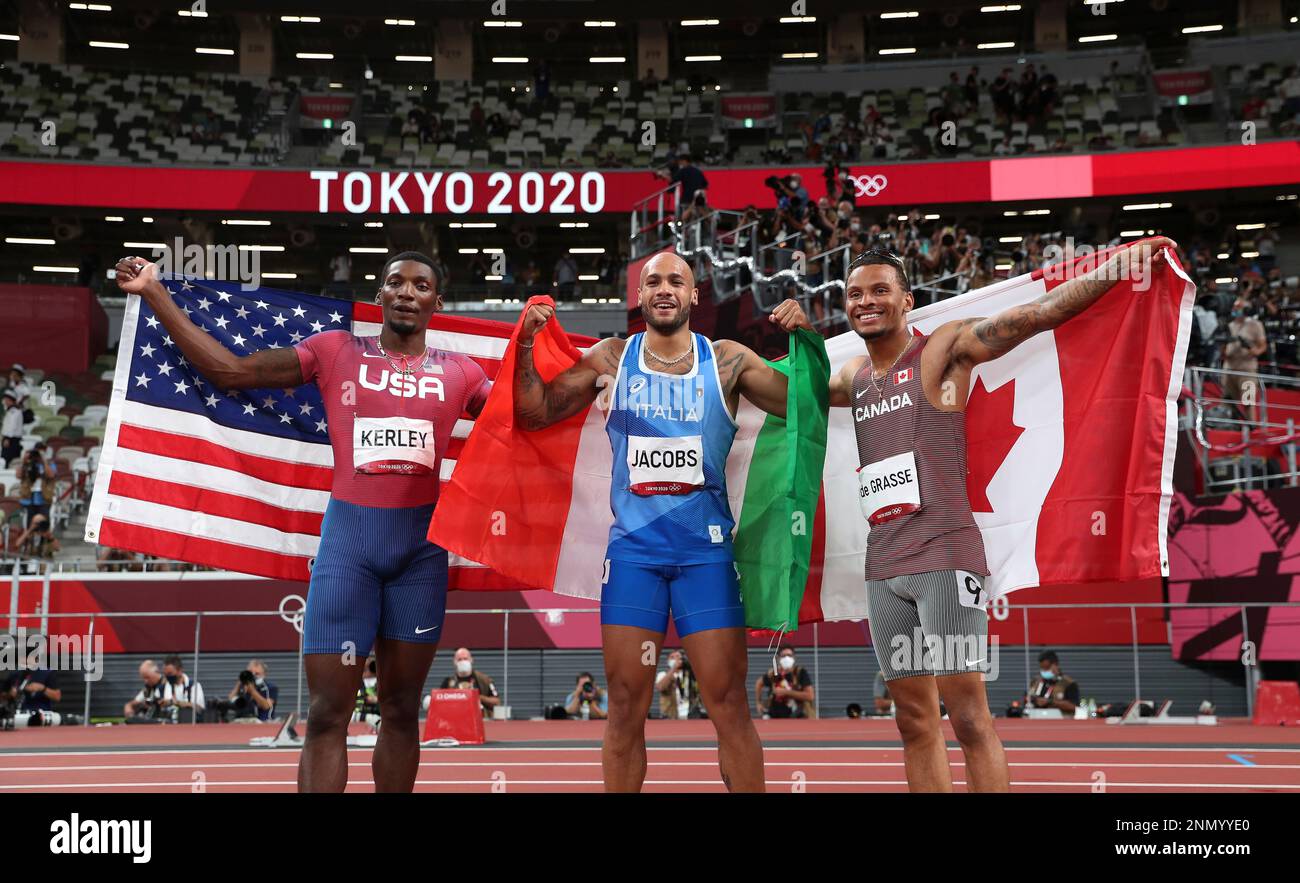 (L-R) KERLEY Fred of United States, silver, JACOBS Lamont Marcell of ...