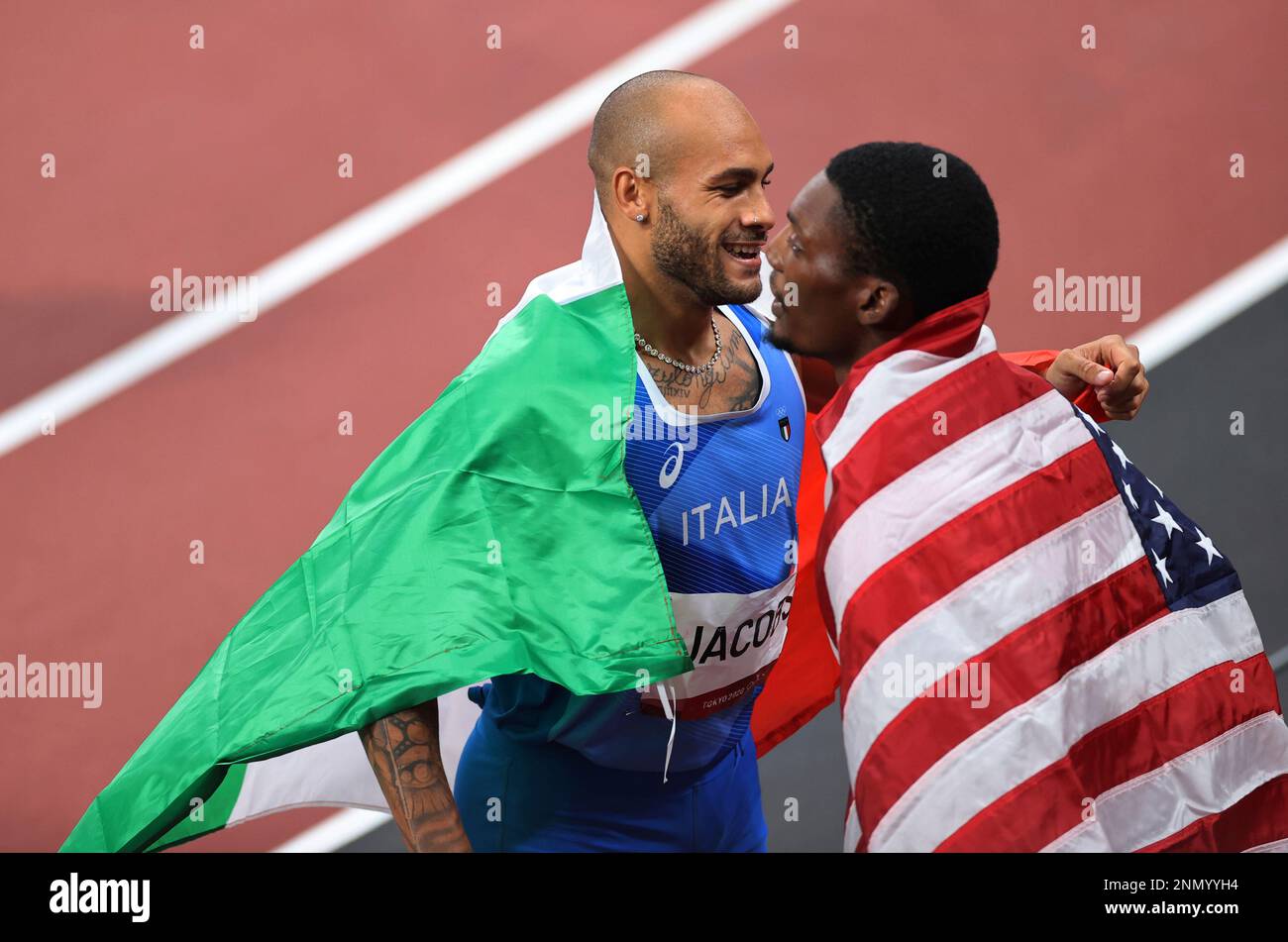 JACOBS Lamont Marcell of Italy celebrates with KERLEY Fred of United ...