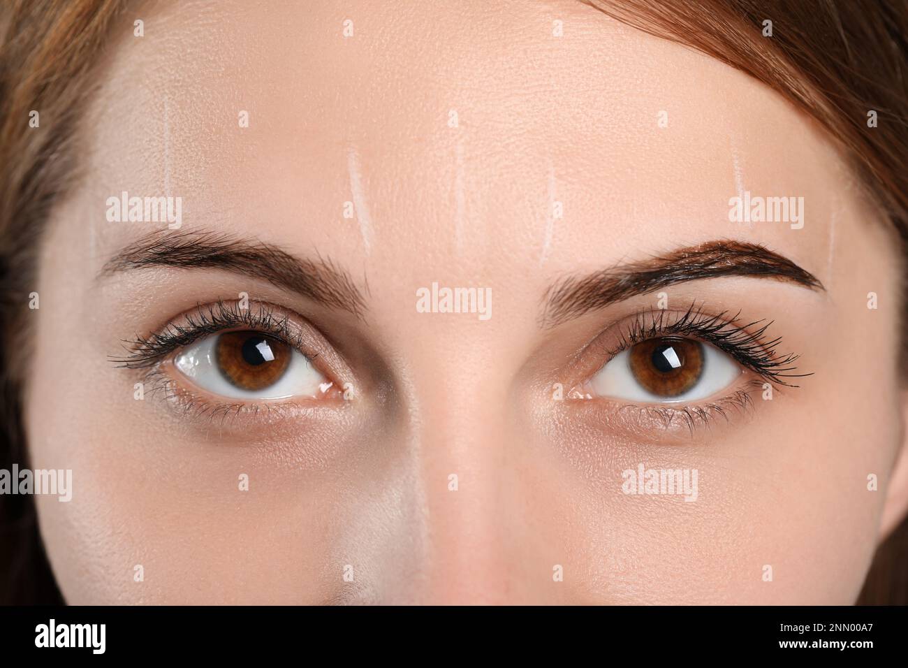 Closeup view during hair dyeing hi-res stock photography and images - Alamy