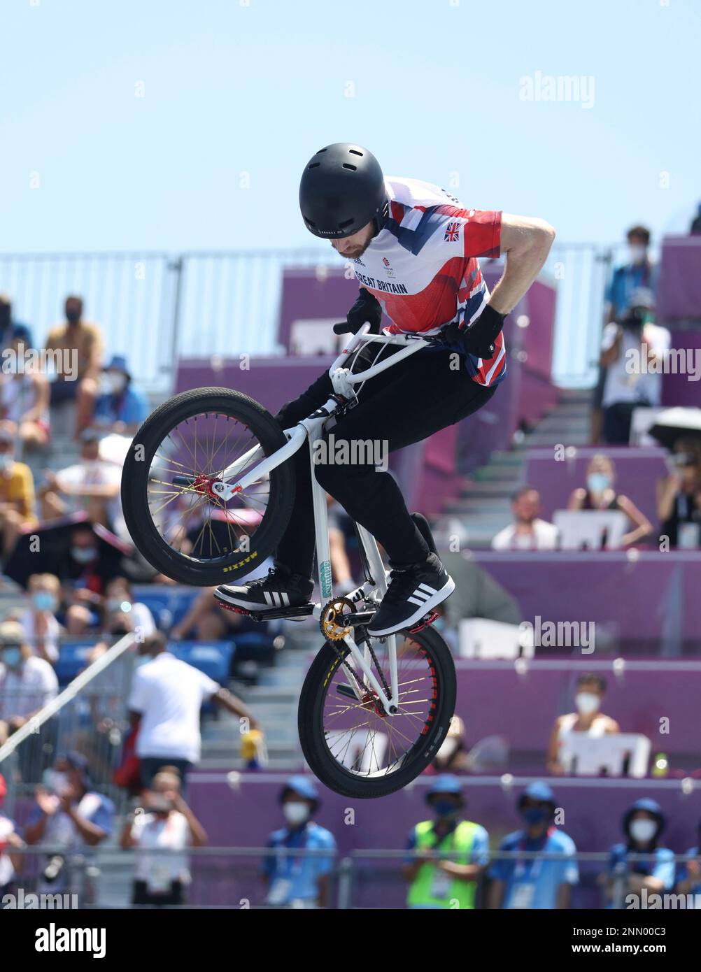 British BROOKS Declan performs during the Cycling BMX Freestyle Final ...