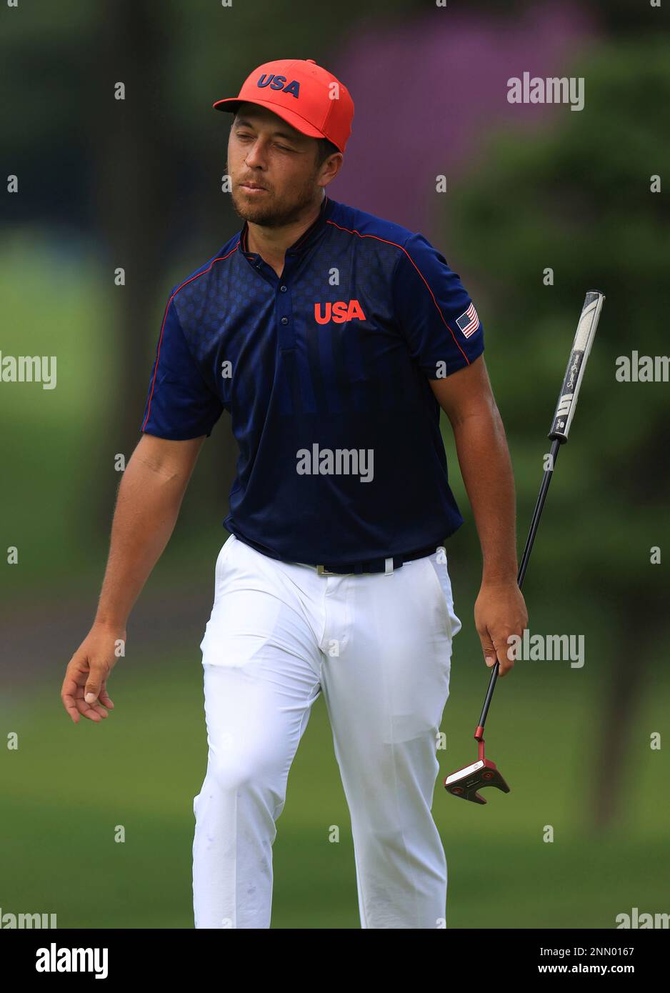 U.S. SCHAUFFELE Xander competes during 8th hole of Golf men's ...