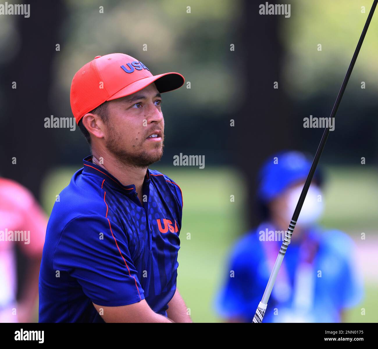 U.S. SCHAUFFELE Xander competes during 9th hole of Golf men's ...