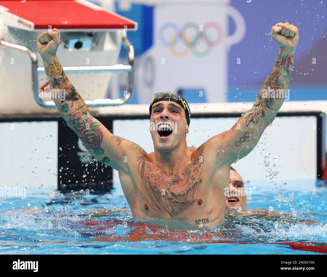 FRATUS Bruno of Brazil reacts during the Men's 50m freestyle Final at ...