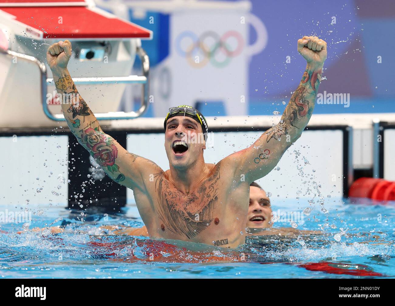 FRATUS Bruno of Brazil reacts during the Men's 50m freestyle Final at ...