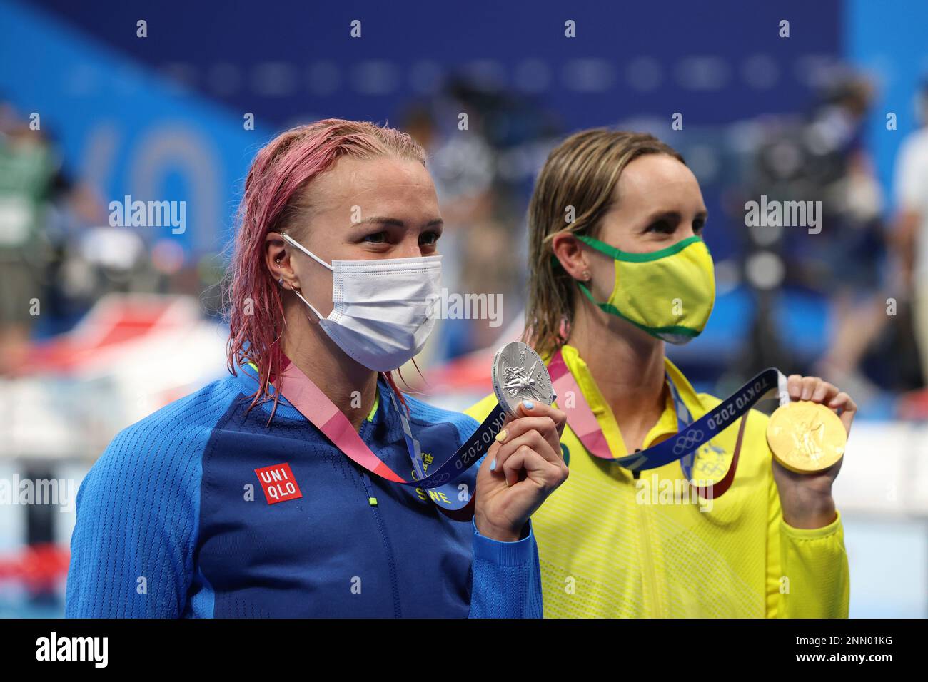 Swedish SJOESTROEM Sarah (L) silver, Australian McKEON Emma, gold ...