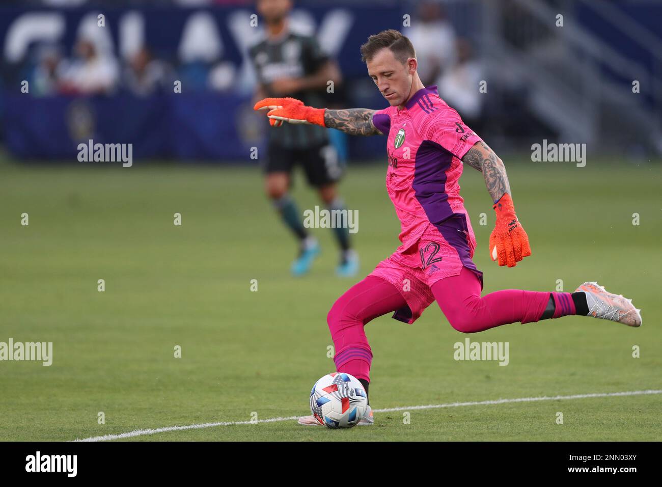 LOS ANGELES, CA - JULY 30: Portland Timbers goalkeeper Steve Clark (12 ...