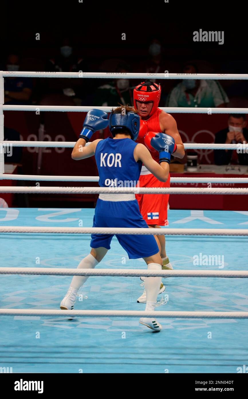 July 30, 2021, Tokyo, Japan: BOXING MUM ADVANCES: Olympic women's ...