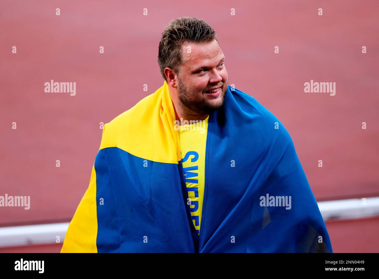 TOKYO, JAPAN - JULY 31: Daniel Stahl of Team Sweden celebrates winning ...
