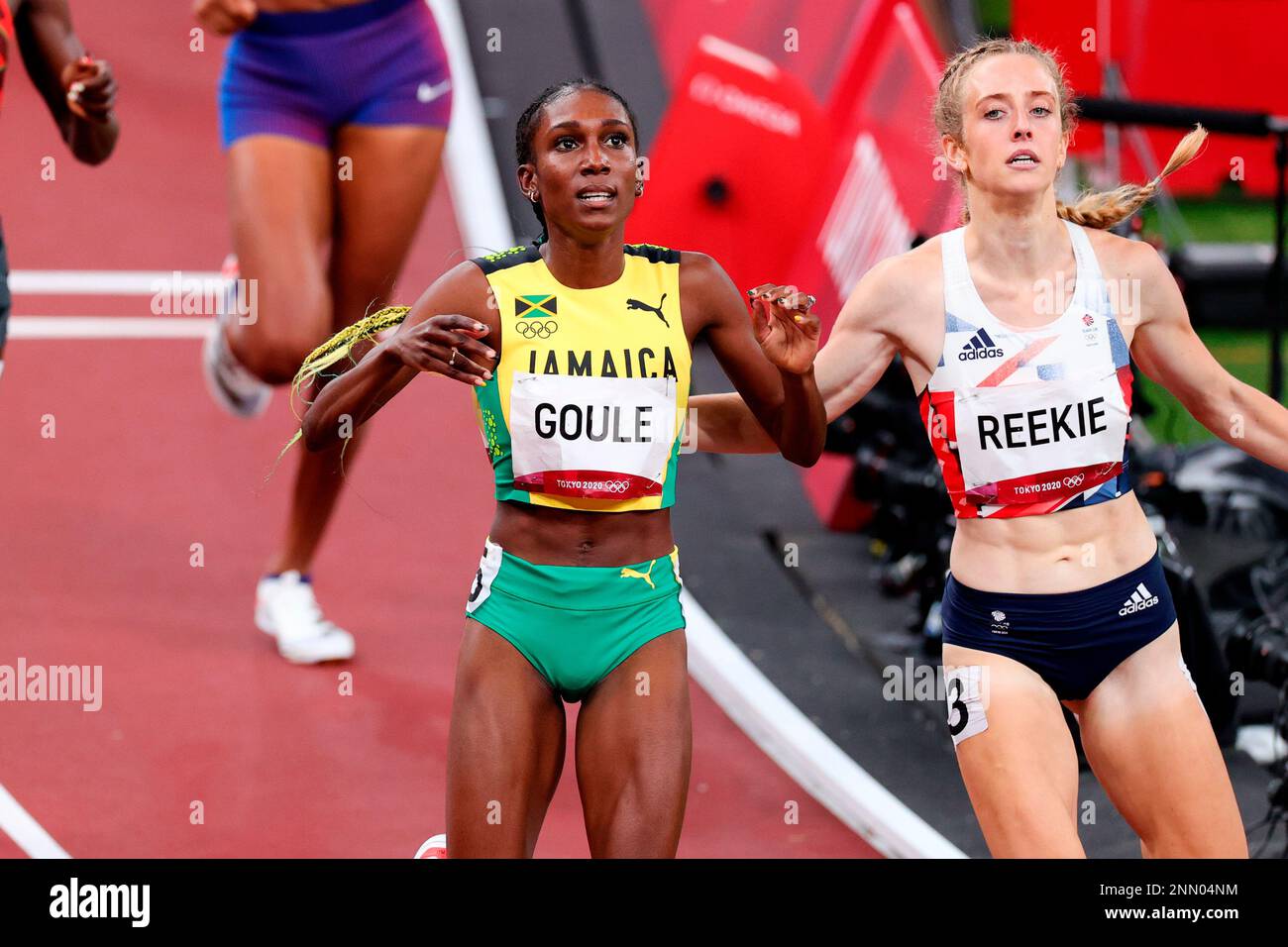 TOKYO, JAPAN - JULY 31: Natoya Goule of Team Jamaica wins her Women's ...