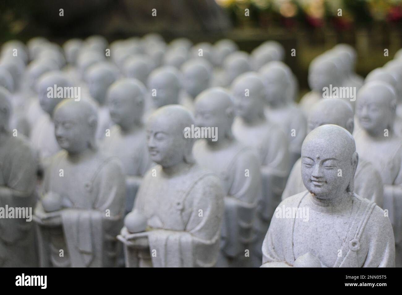 Many stone statues in Hase temple, Kamakura, Japan Stock Photo - Alamy