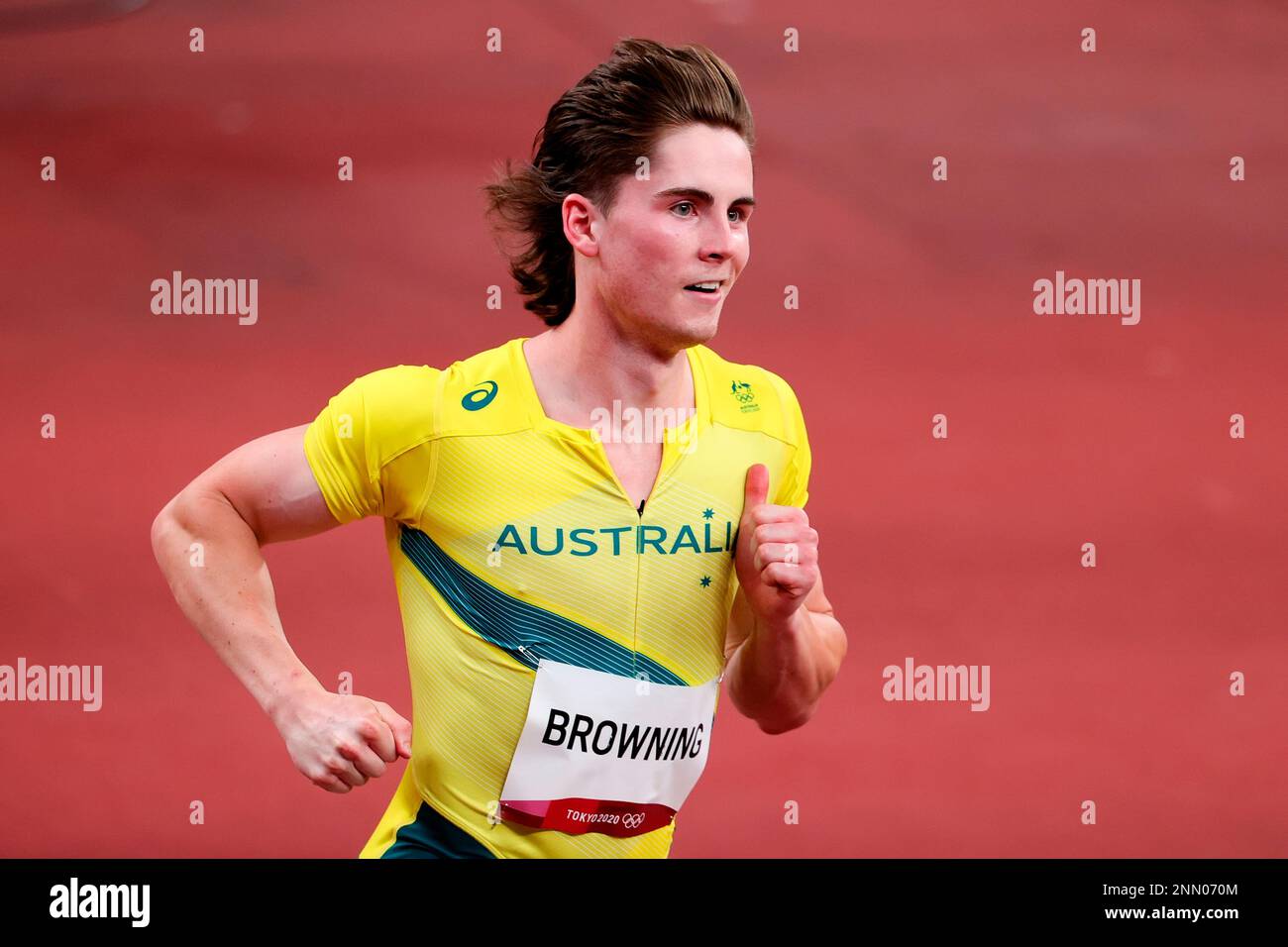 TOKYO, JAPAN - JULY 31: Rohan Browning of Team Australia wins his Men's ...