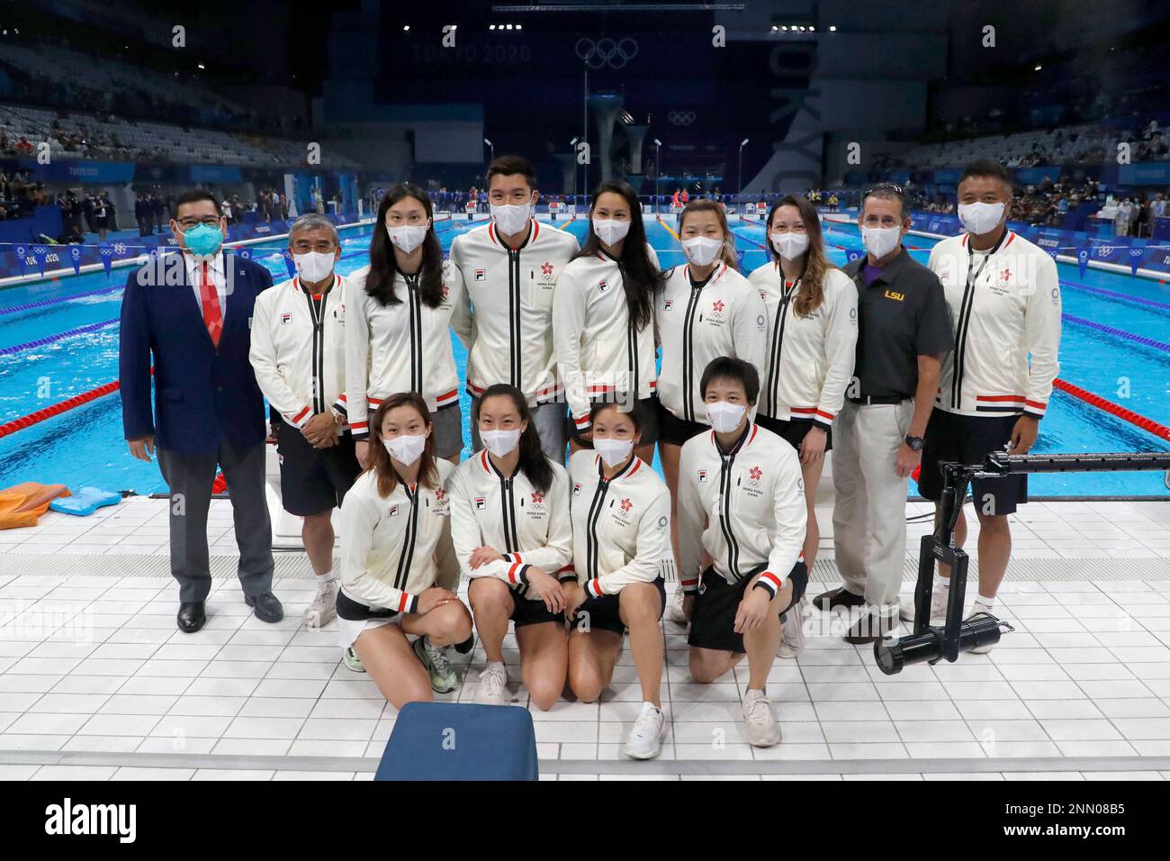 July 31, 2021, Tokyo, Kanto, Japan: Hong Kong (HKG) Olympic swim team ...