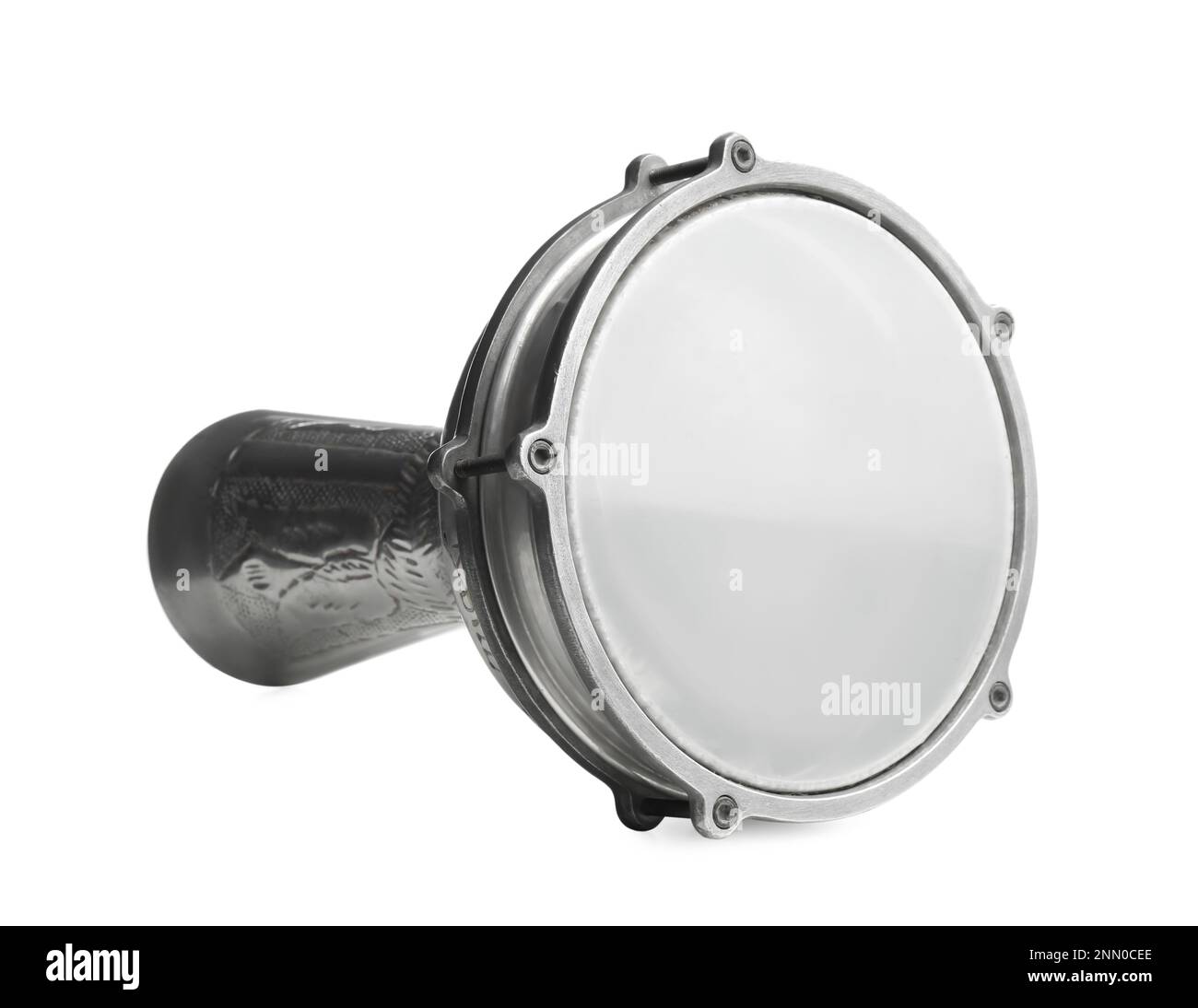 Goblet hand drum isolated on white. Percussion musical instrument Stock ...