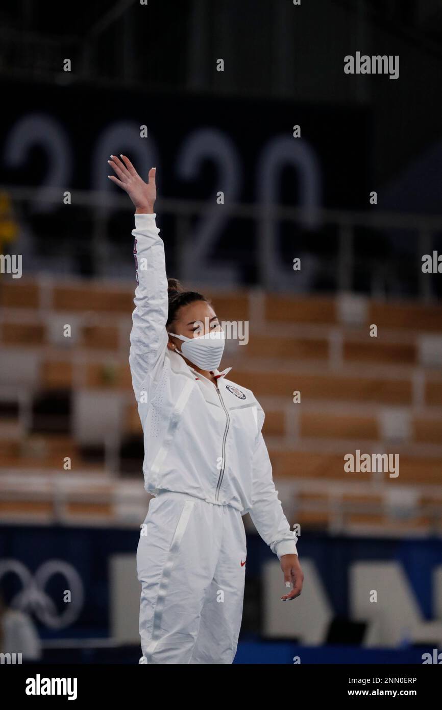 July 29, 2021, Tokyo, Kanto, Japan: Sunisa Lee (USA) celebrates winning ...