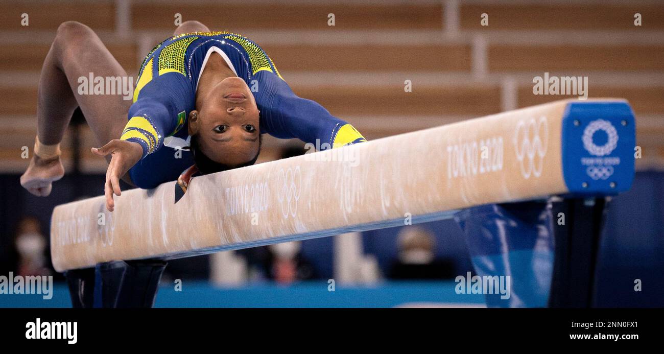 July 29, 2021, Tokyo, Kanto, Japan: Brazil's Rebeca ANDRADE won the ...
